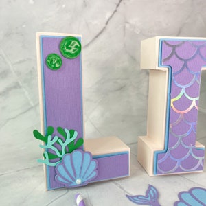 Mermaid 3d Letter, Mermaid Party Decorations, Mermaid Birthday Party ...
