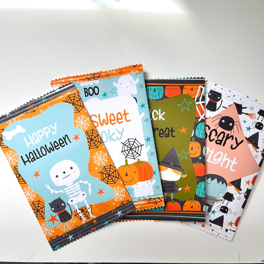 Halloween Chips Bag, Halloween Party Decorations, Trick or Treat Chip ...