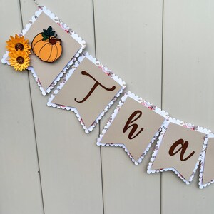 Thankful Burlap, Fall Banner, Banner Party Decorations, Thankful ...