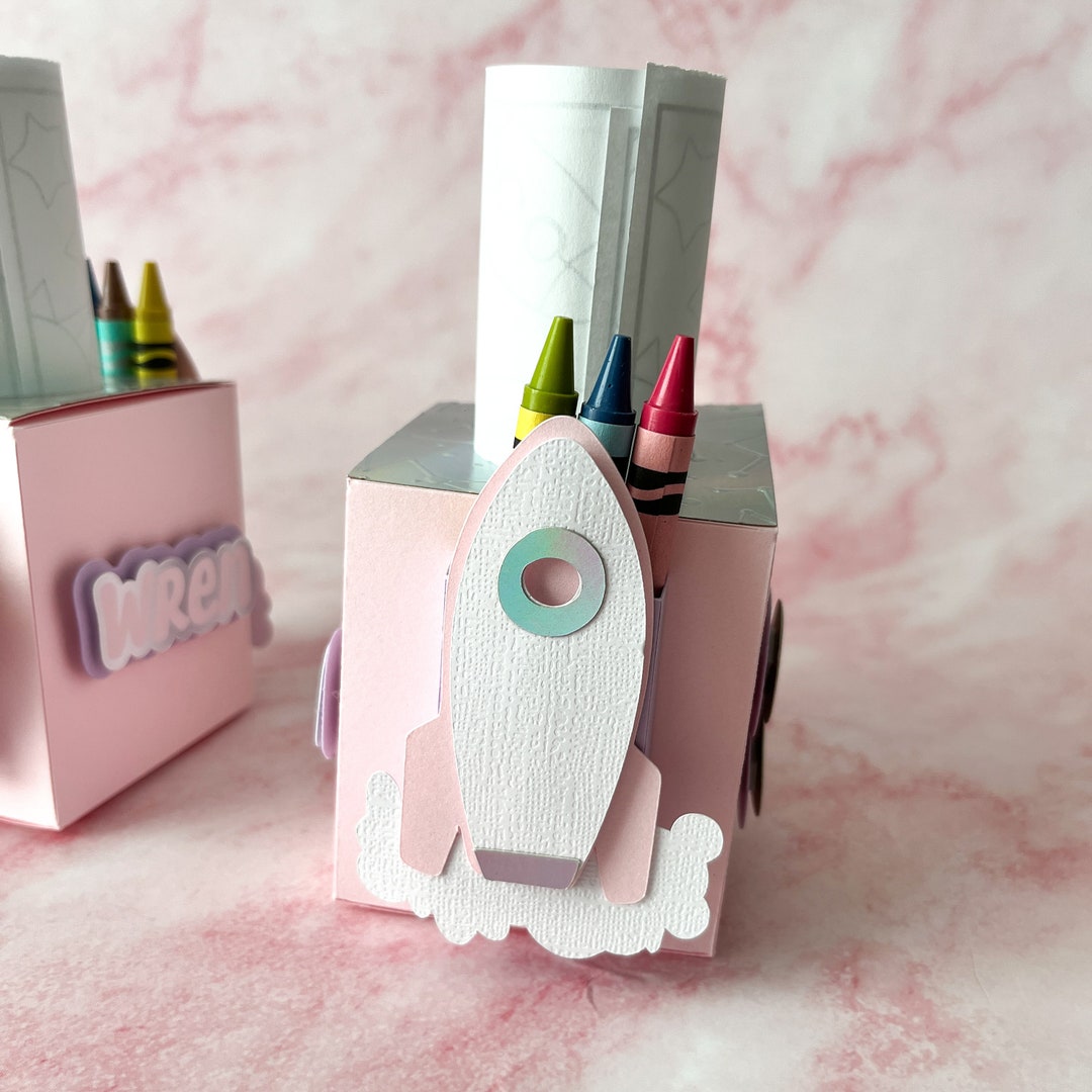 Space Party Box, Activity Box, Space Girl Party, Coloring Activity Box, Space Birthday Box ...