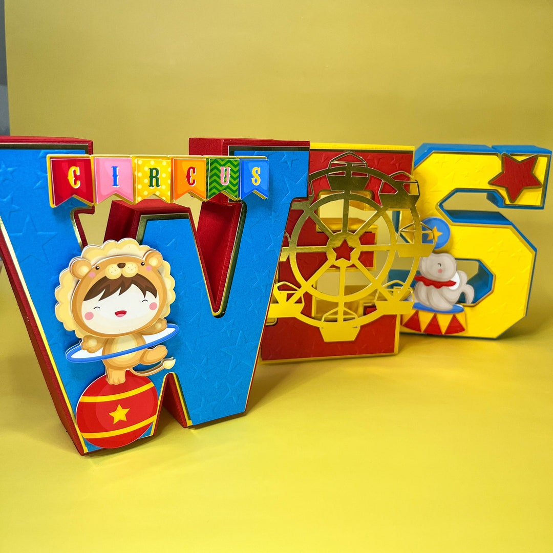 Carnival 3D Letter, Carnival Party Decorations, Carnival Birthday Party ...
