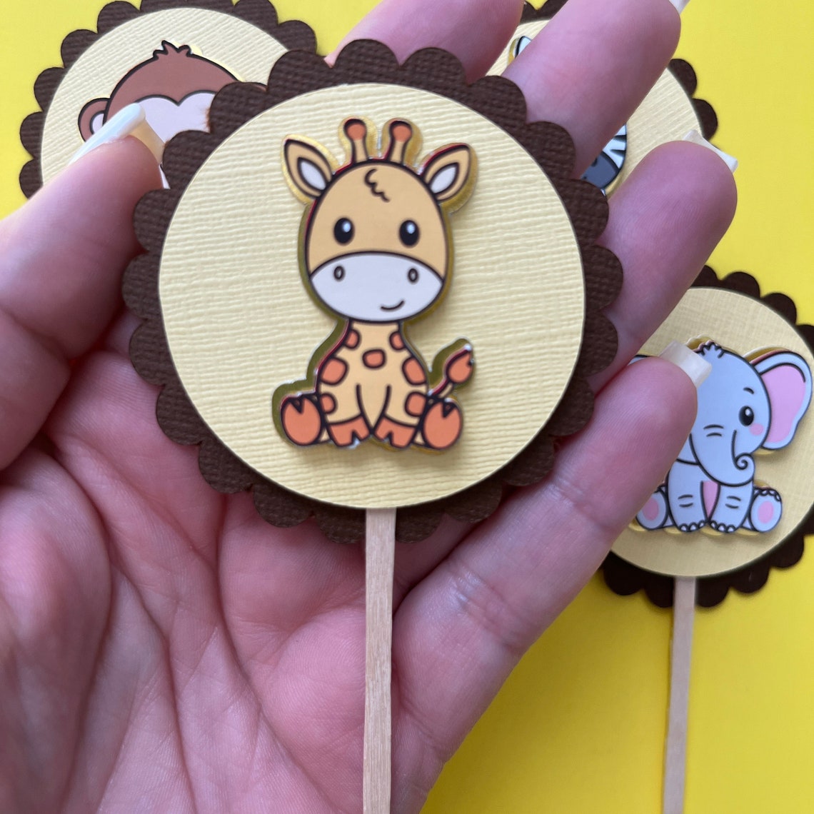 Safari Cupcake Topper Safari Party Decoration Safari - Etsy