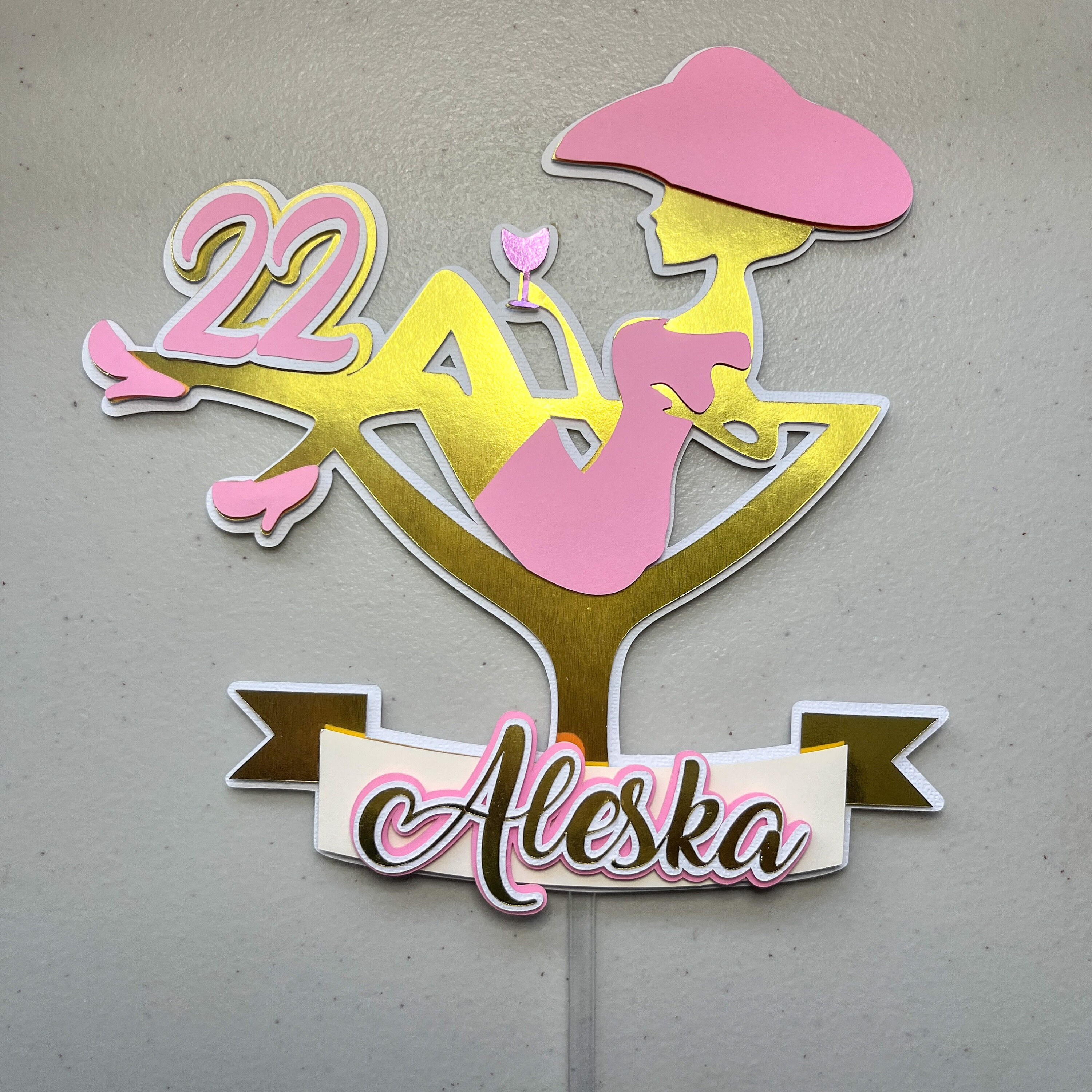 Girl Cake Topper, Party Decorations. Girl Party, 21st Birthday ...