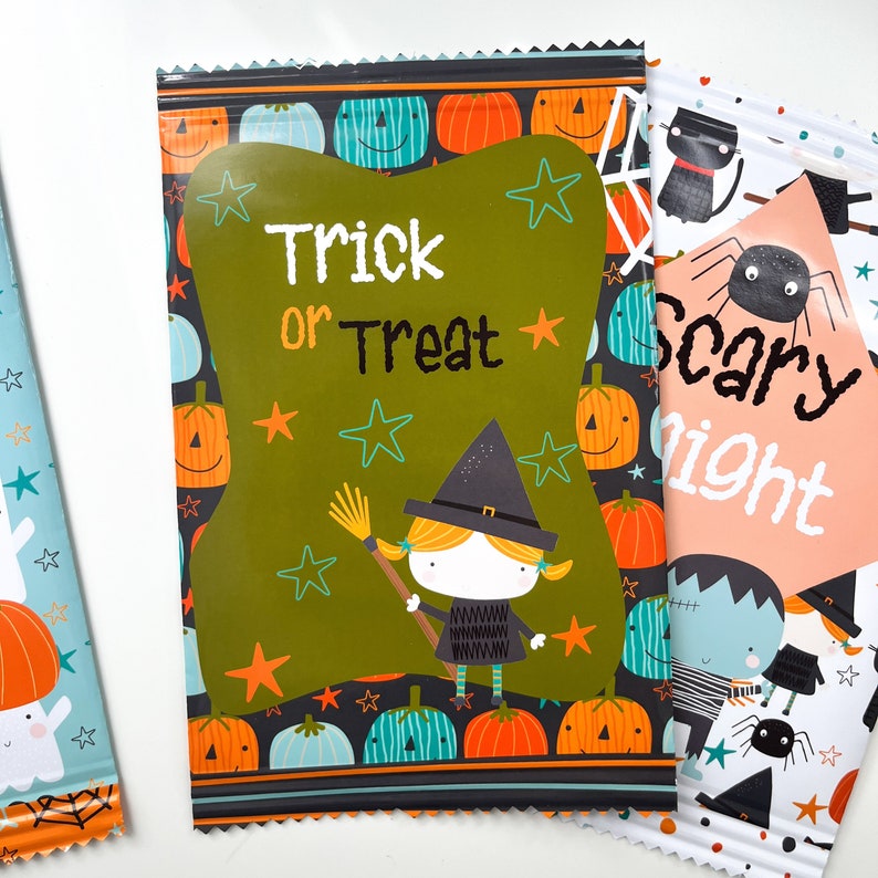 Halloween Chips Bag, Halloween Party Decorations, Trick or Treat Chip ...