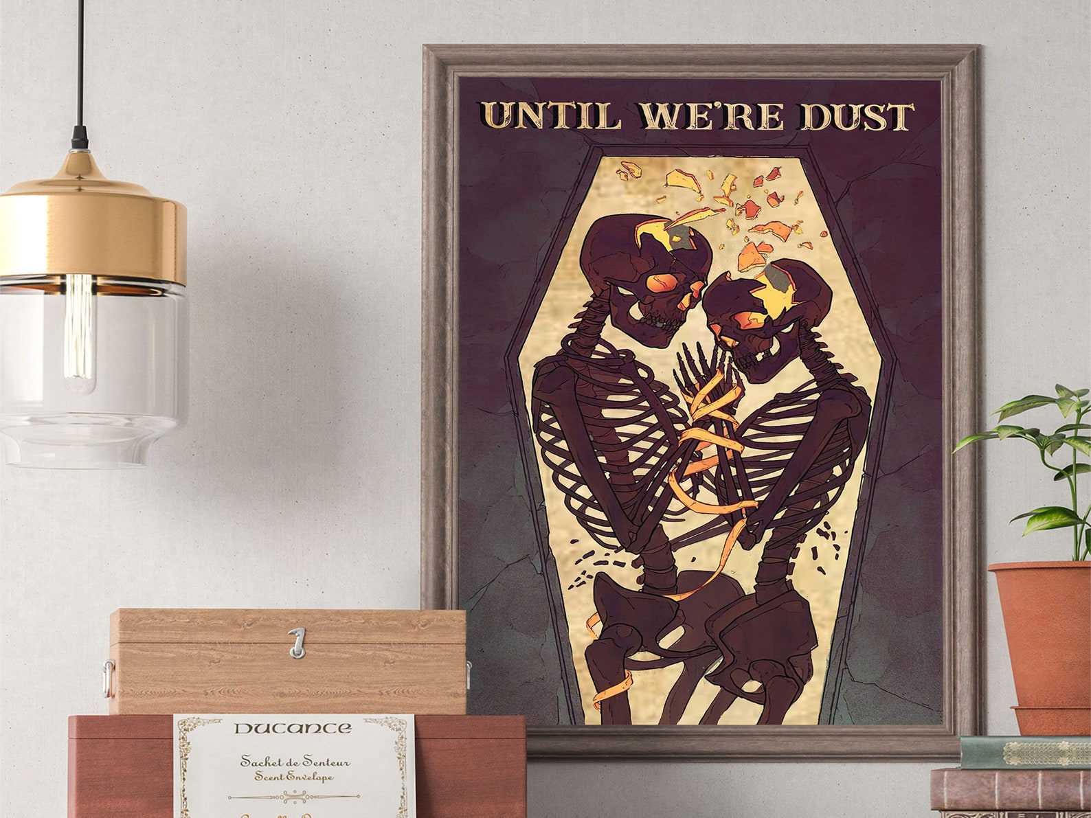 Skeleton Until Were Dust Poster - Love Skull - Love Tattoo-love You-you ...