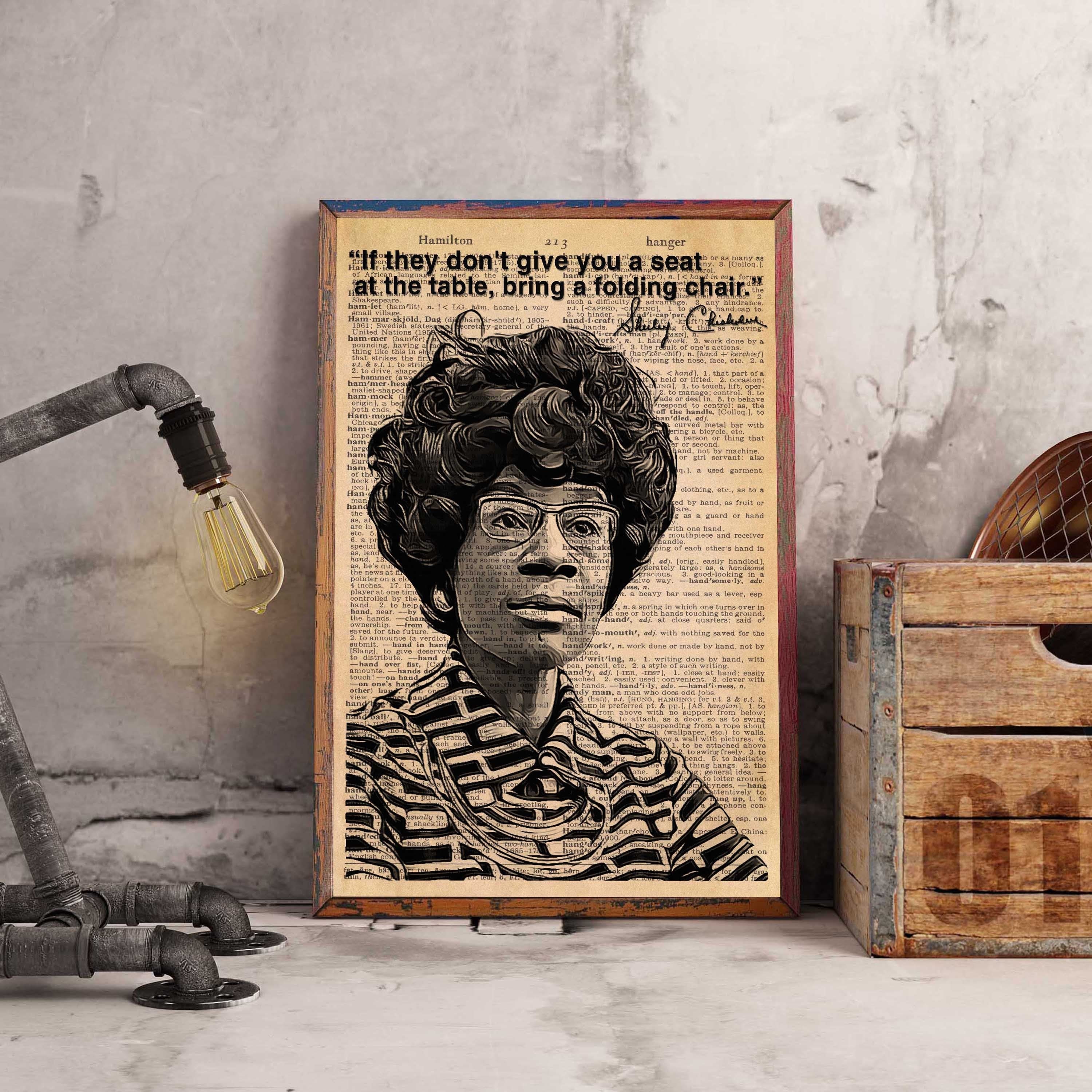 Shirley Chisholm Poster, American Politician Quote Poster, Empower ...