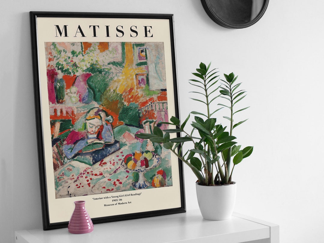 Henri Matisse Interior With a Young Girl (girl Reading) 1905, Fauves ...