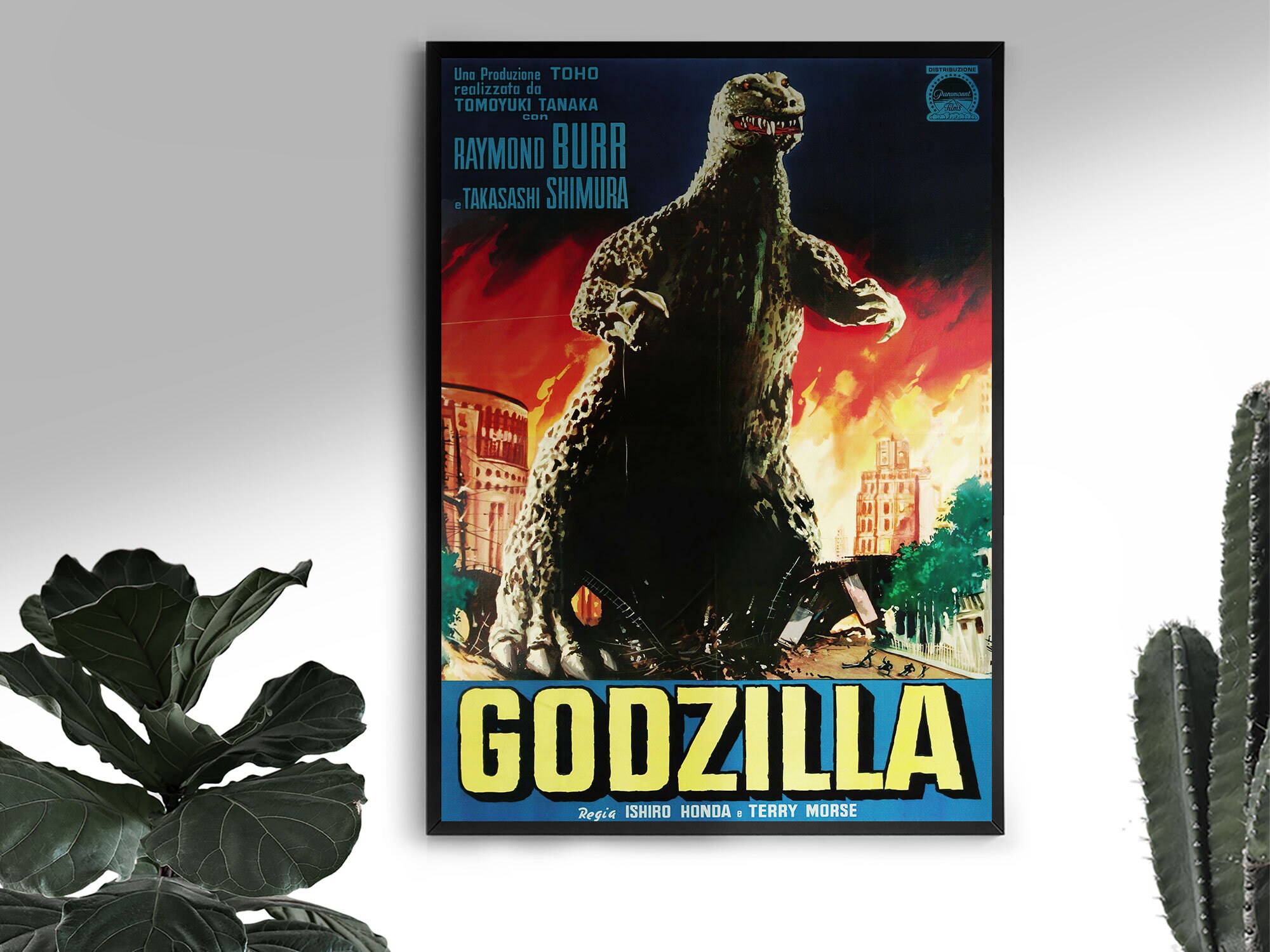 Godzilla Movie Poster Art Print, Poster Print, Home Decor Gifts, Wall ...