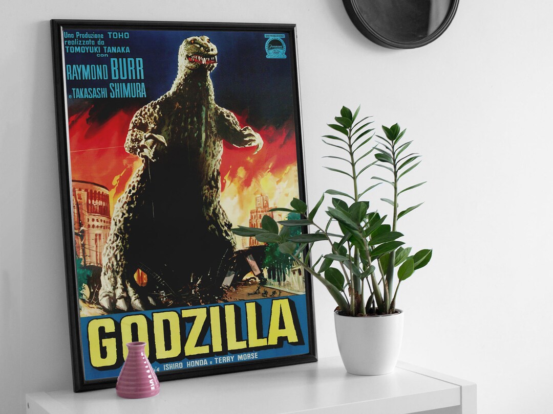 Godzilla Movie Poster Art Print, Poster Print, Home Decor Gifts, Wall ...