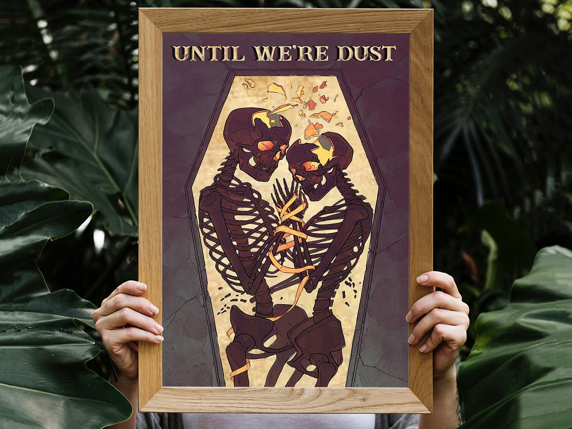 Skeleton Until Were Dust Poster - Love Skull - Love Tattoo-love You-you ...