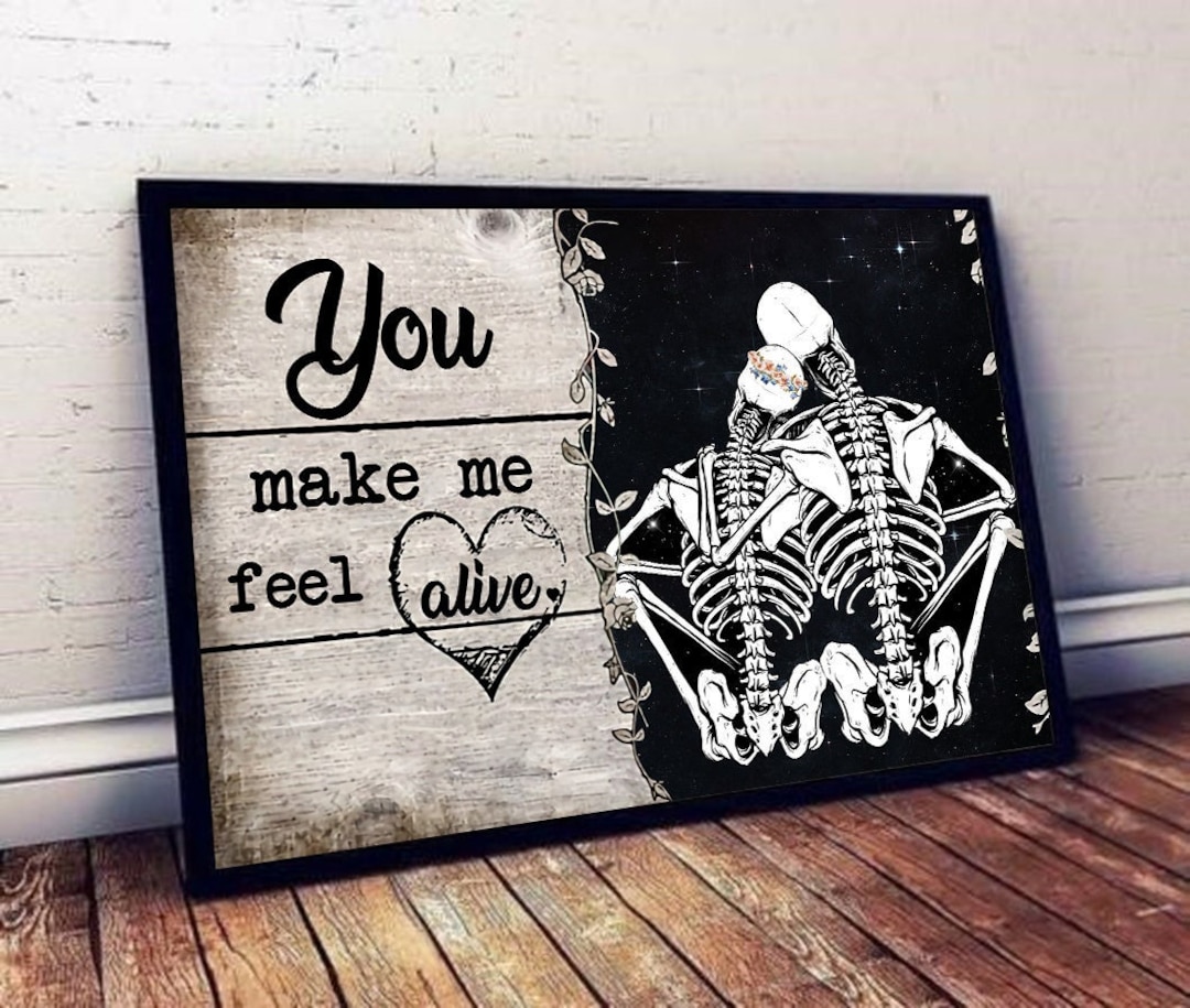 Spouse Poster, Skeleton Couple Poster, Husband and Wife Poster, You ...