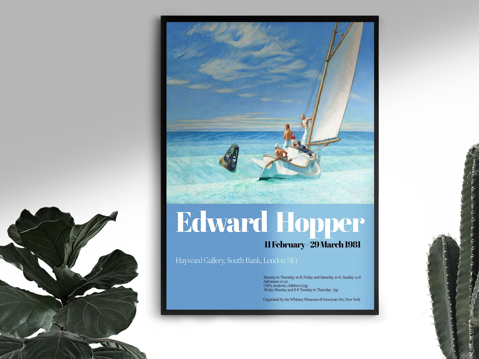 Edward Hopper Poster, Ground Swell Print, Hopper Exhibition Poster ...