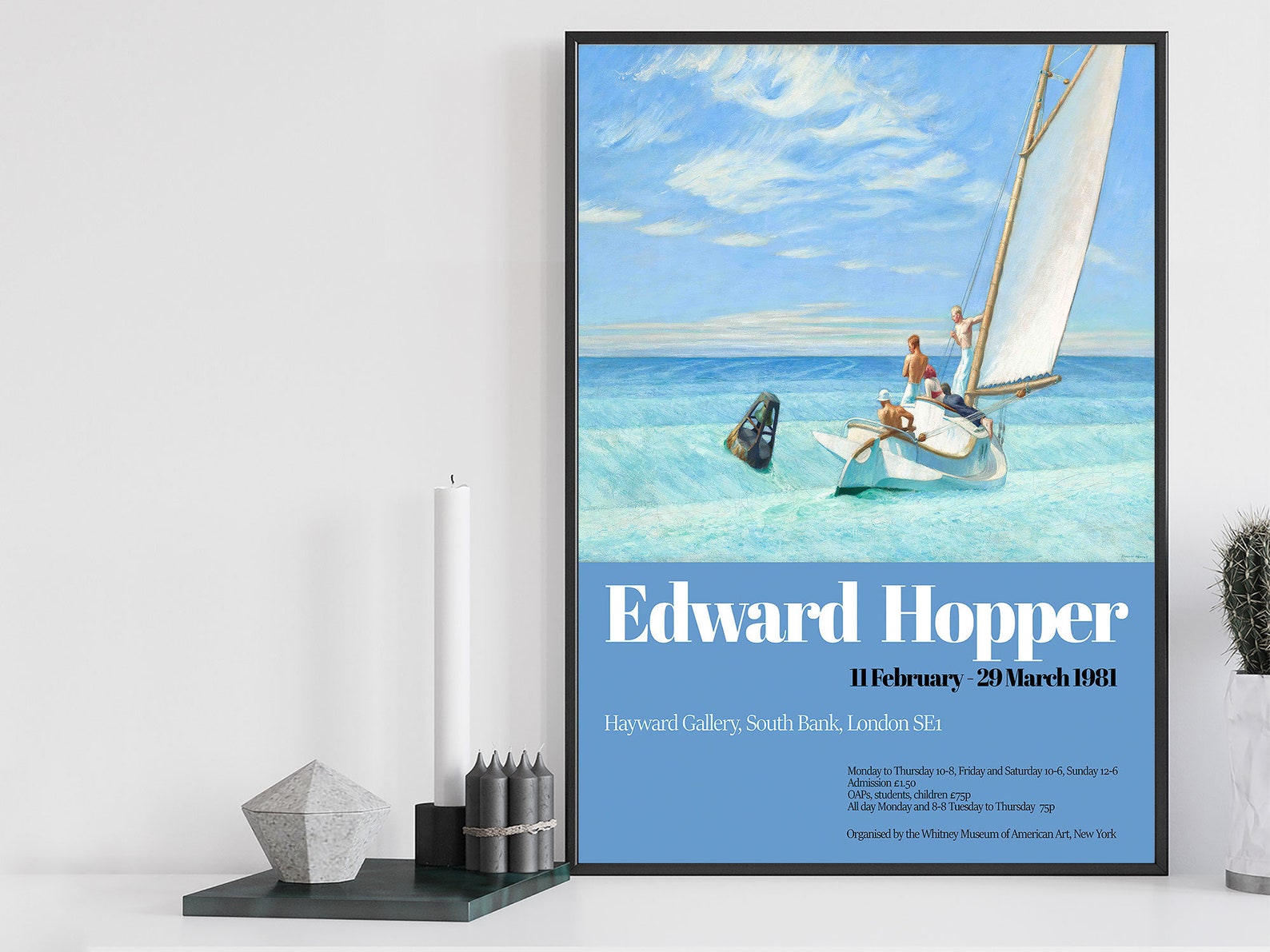 Edward Hopper Poster, Ground Swell Print, Hopper Exhibition Poster ...