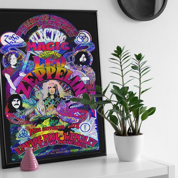 Led Zeppelin Concert Poster - Etsy