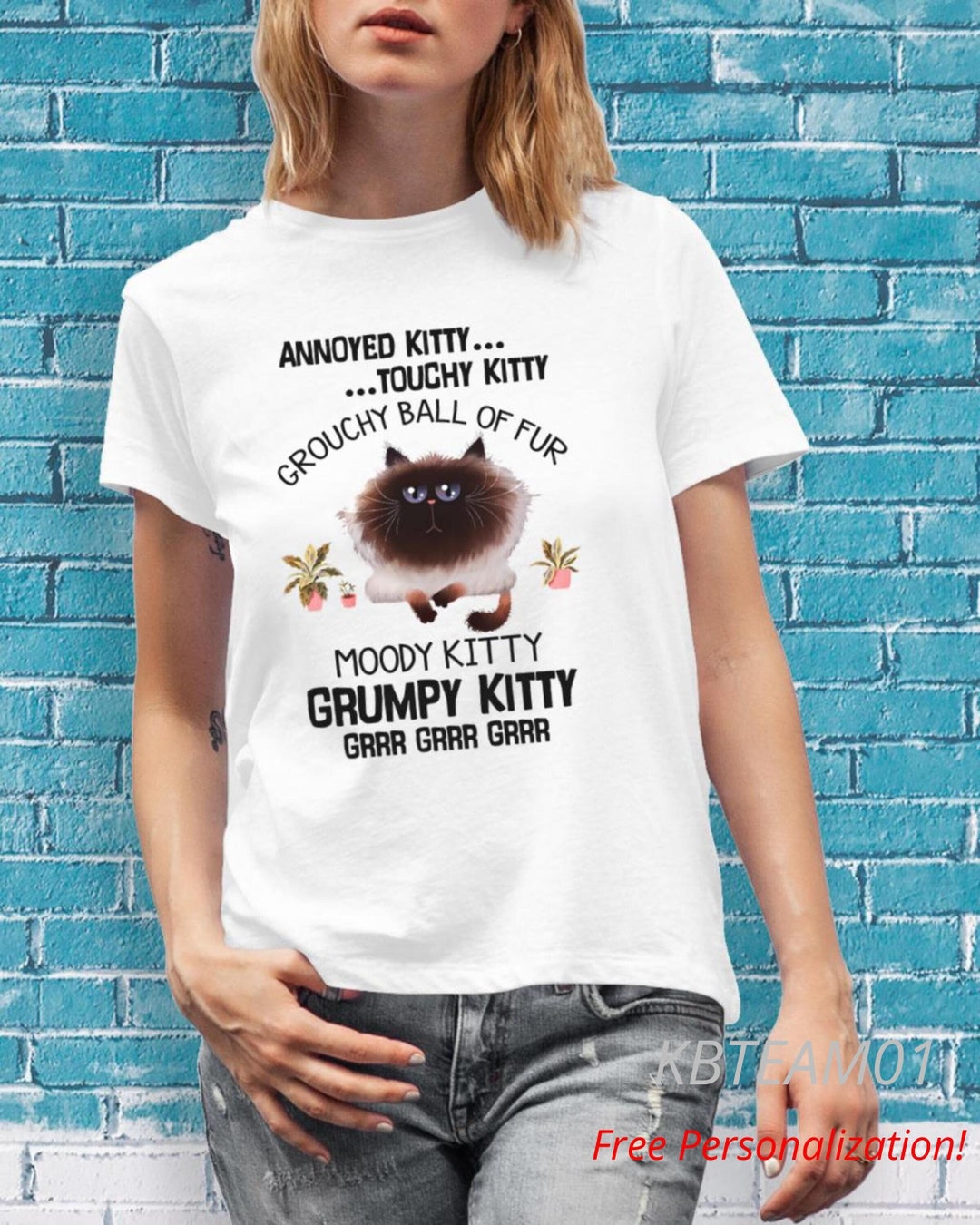 Annoyed Kitty Touchy Kitty Grouchy Ball of Fur Moody Kitty Grumpy Kitty ...