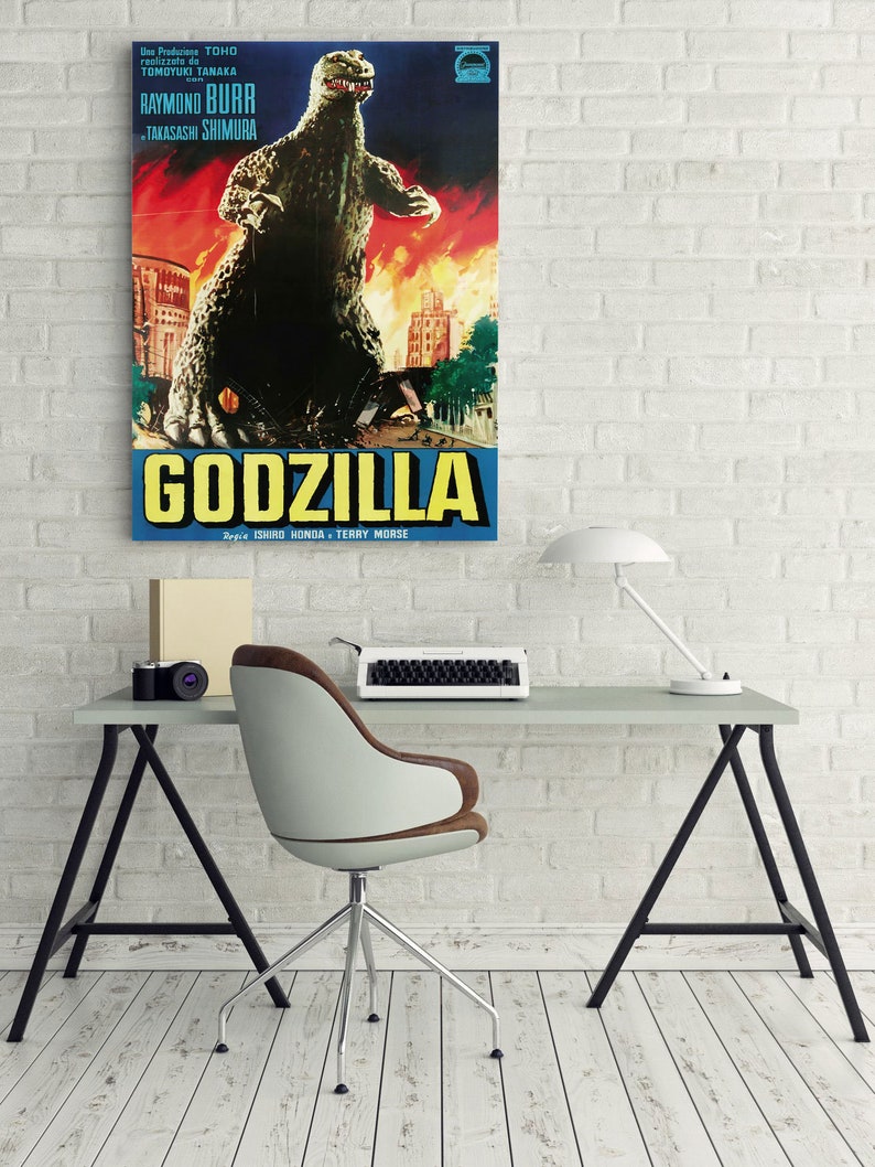 Godzilla Movie Poster Art Print, Poster Print, Home Decor Gifts, Wall ...
