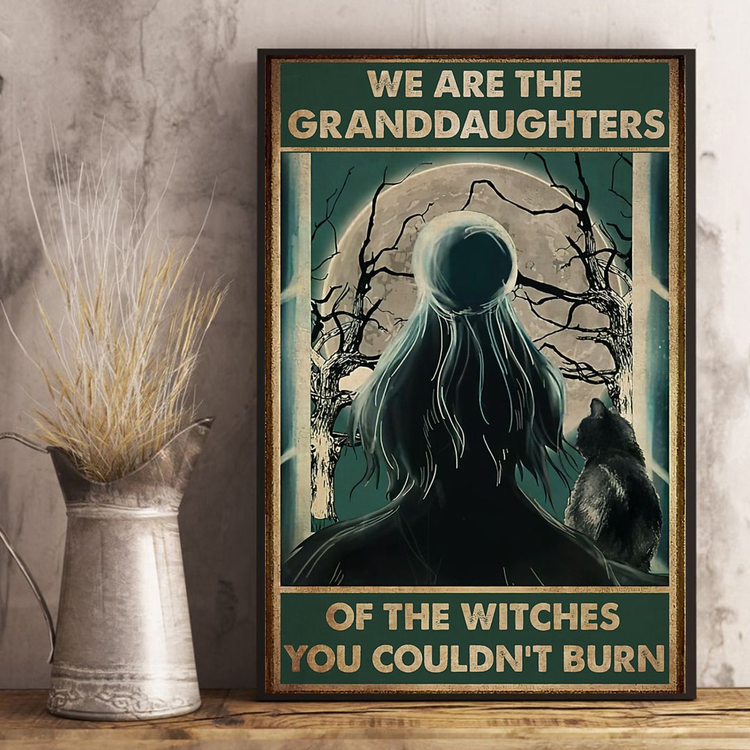 Witch Granddaughters of Witches Poster, Unframe Paper Poster Art Print ...