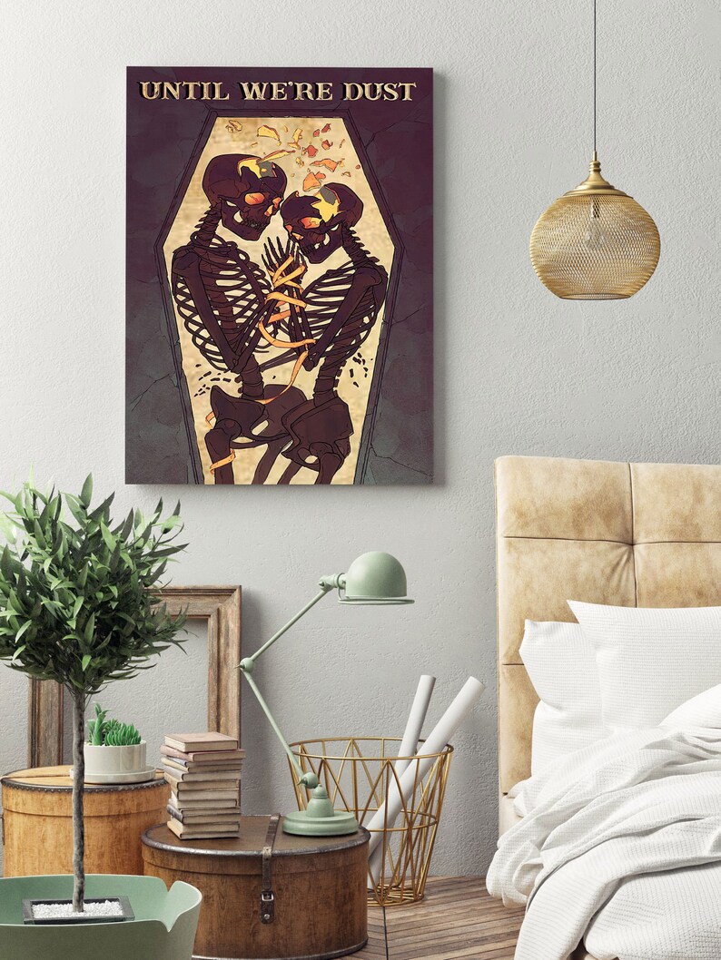 Skeleton Until Were Dust Poster - Love Skull - Love Tattoo-love You-you ...
