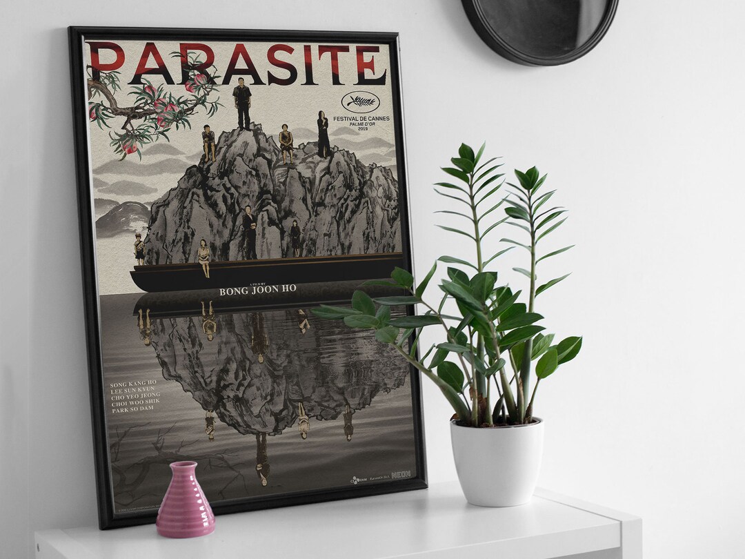 Parasite Movie Poster, High Quality Movie Poster, Gisaengchung, Black ...