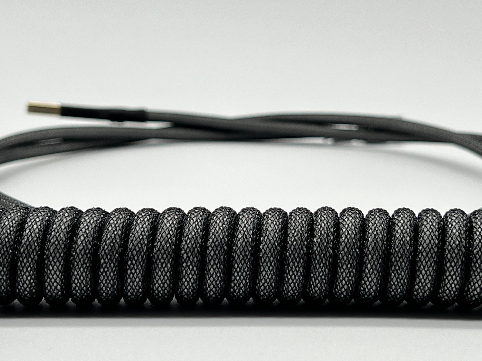 Custom Coiled Keyboard Cable (black&white) - Etsy