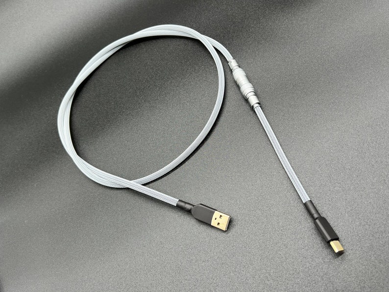 Custom Straight Keyboard Cable (white&black) - Etsy