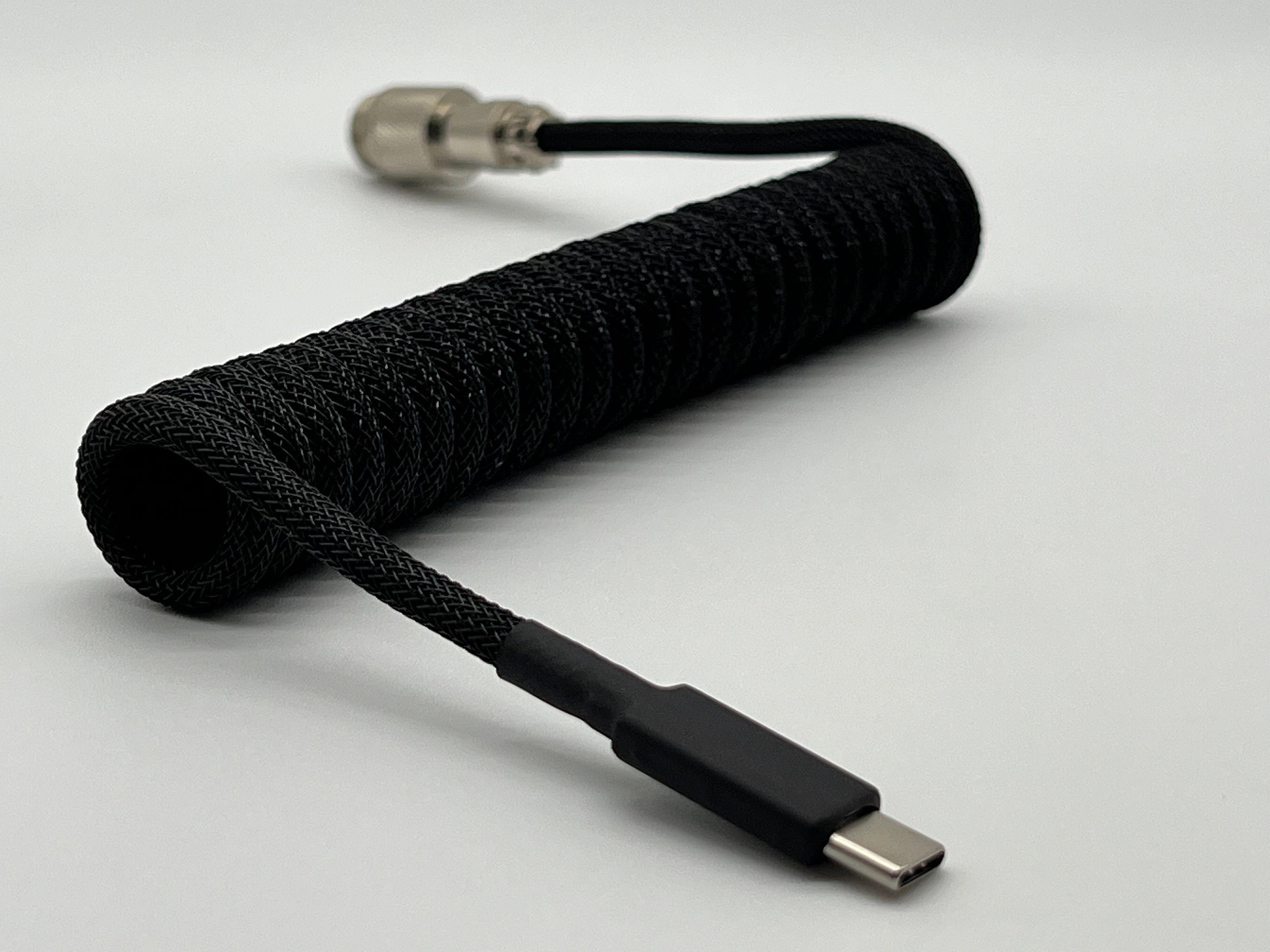 Custom Coiled Keyboard Cable (black) - Etsy