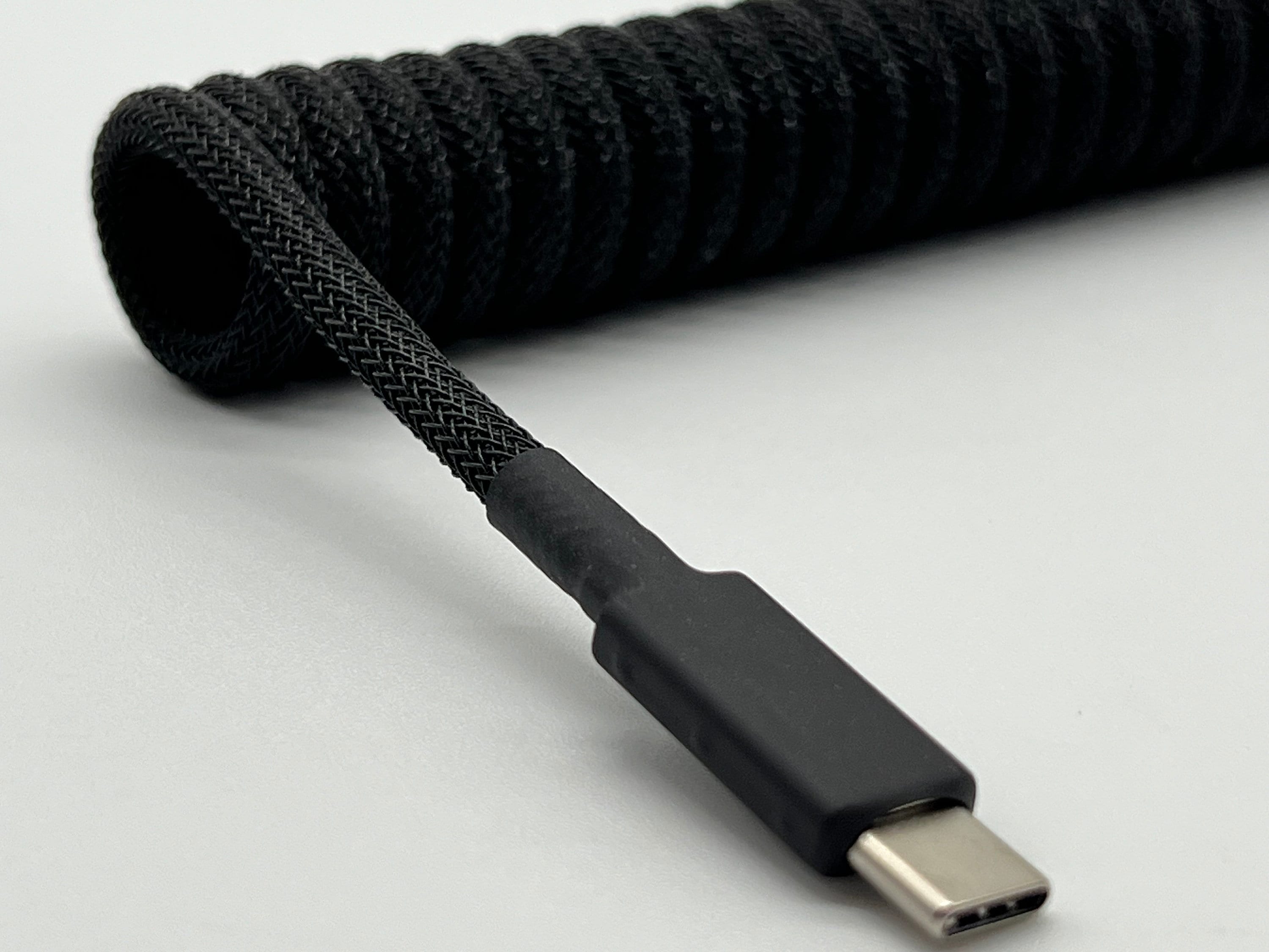 Custom Coiled Keyboard Cable (black) - Etsy