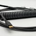 Custom Coiled Keyboard Cable (black&white) - Etsy