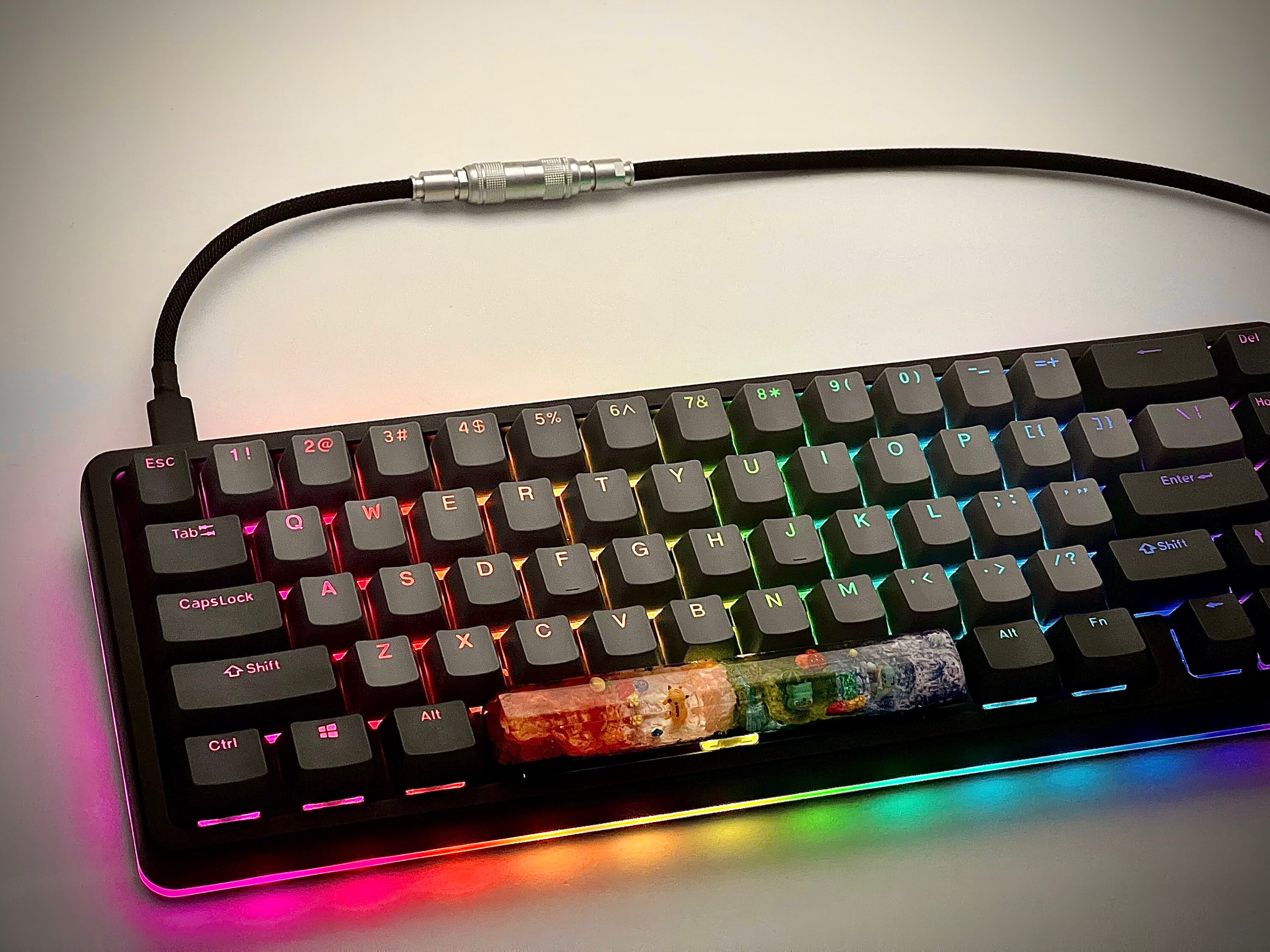 Custom Straight Keyboard Cable (black) - Etsy