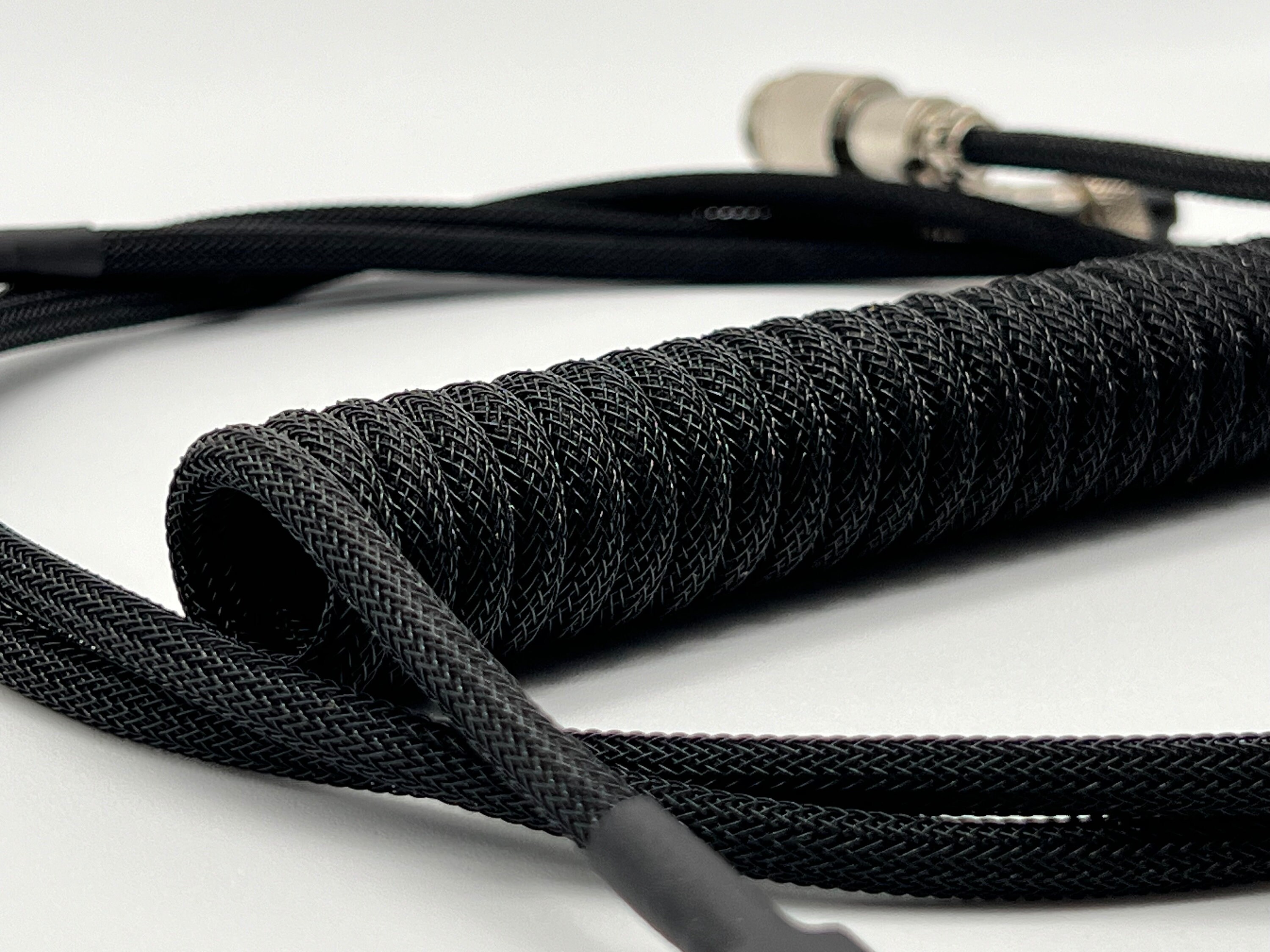 Custom Coiled Keyboard Cable (black) - Etsy