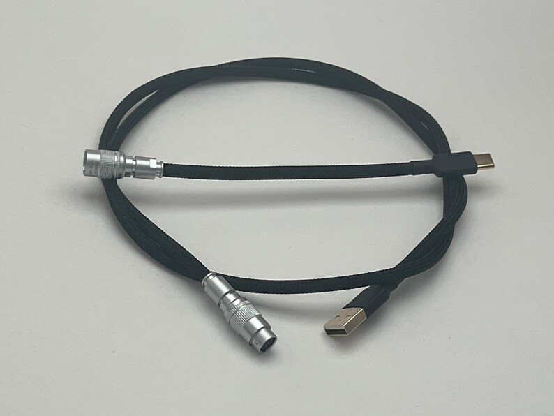 Custom Straight Keyboard Cable black - Etsy