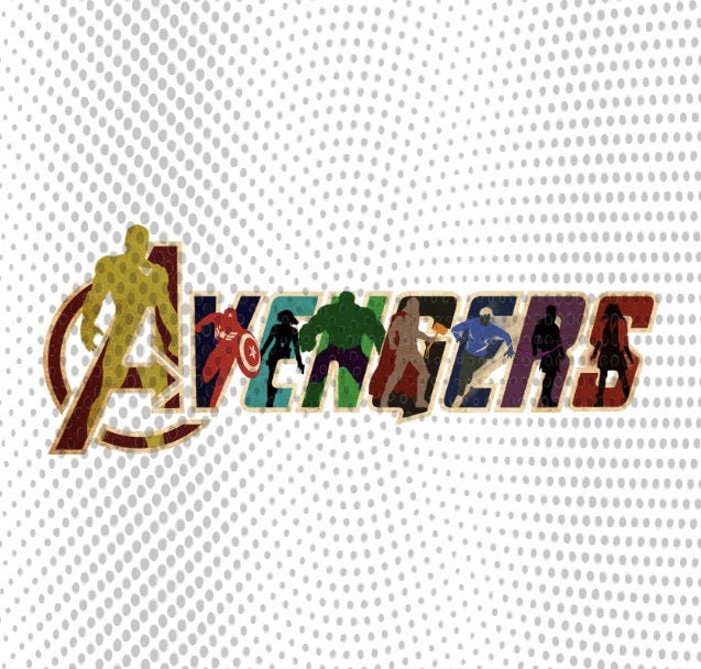 Avengers Sublimation File .PNG File Iron Man, Captain America, Hulk ...