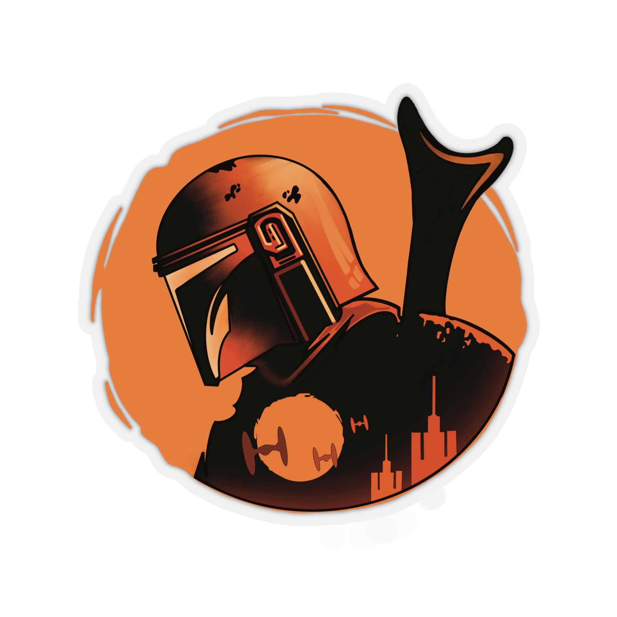 Mandalorian Sticker, Star Wars Sticker, Grogu, Baby Yoda Kiss-cut ...