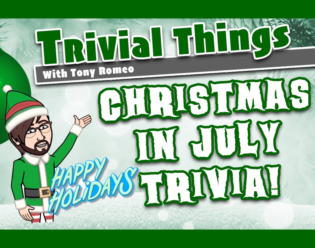 Christmas in July Trivia Night: Holiday Theme (PDF) - Etsy