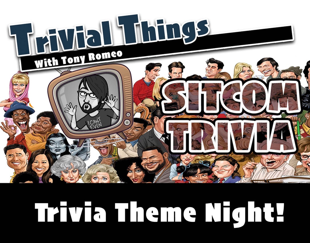 TV Sitcoms Trivia Theme Night for Your Pub, Bar, Restaurant or Party - Etsy