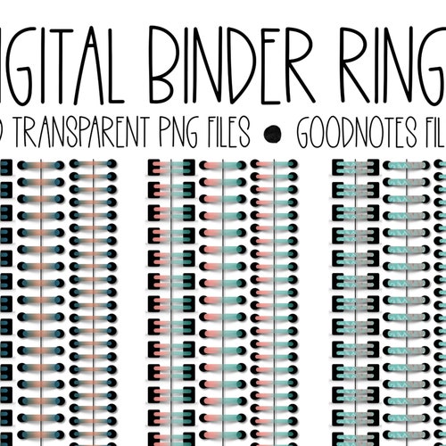 Digital Planner Binder Rings Goodnotes Planner Digital Coils - Etsy