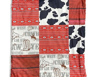 Patchwork Cowboy Boot - Etsy