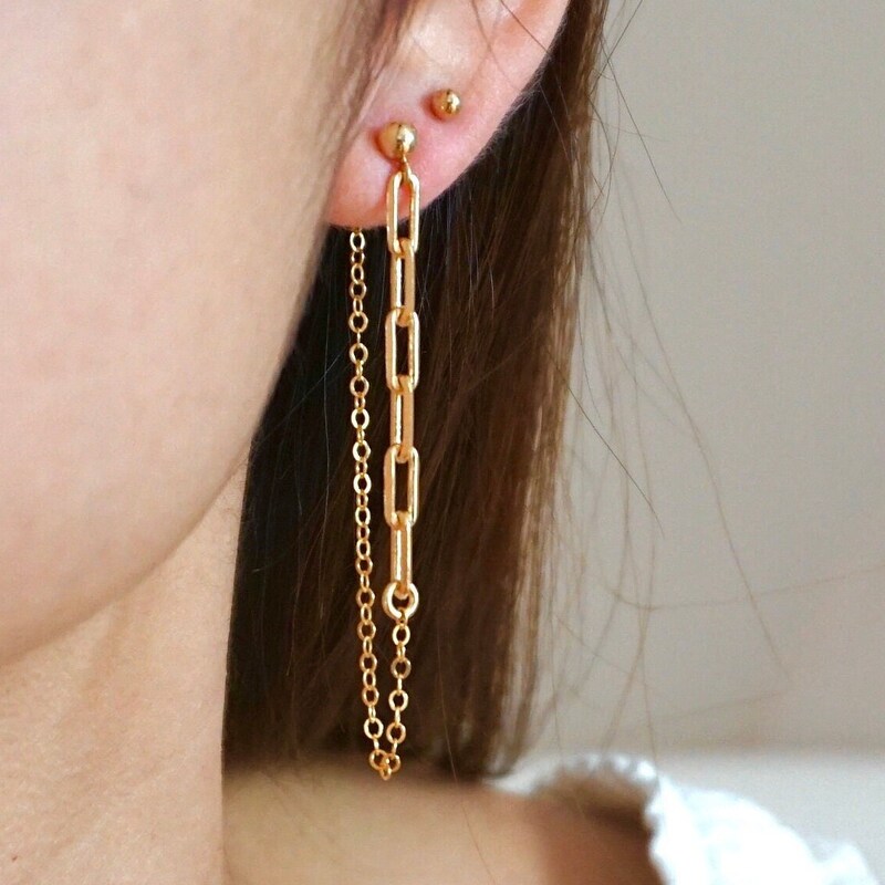 Paperclip Earrings - Etsy