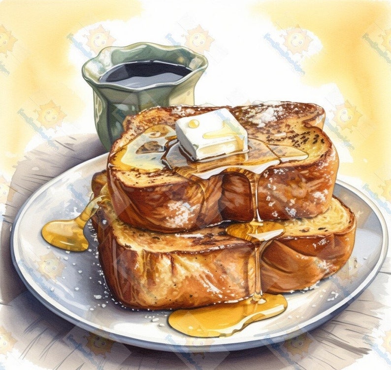 French Toast, Digital Download, High Resolution (JPG) - Wall Art/ Toast ...