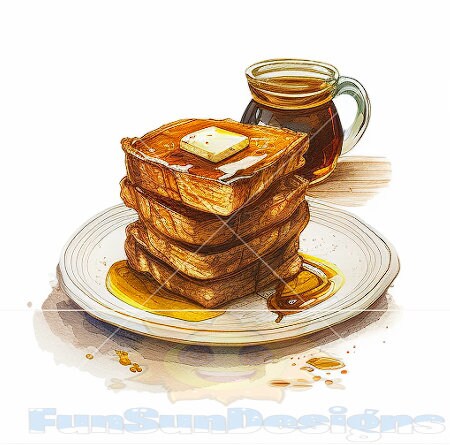 French Toast Drawing