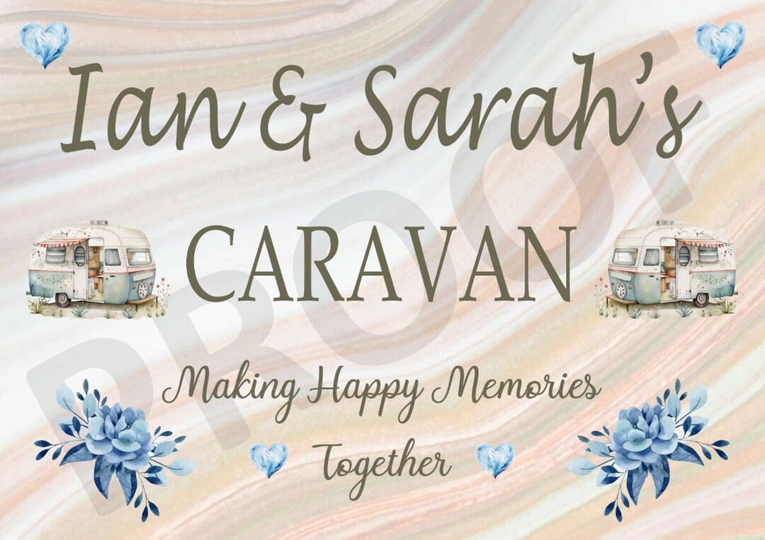 Personalised Caravan Decor Sign Novelty Caravan Lover Birthday ...