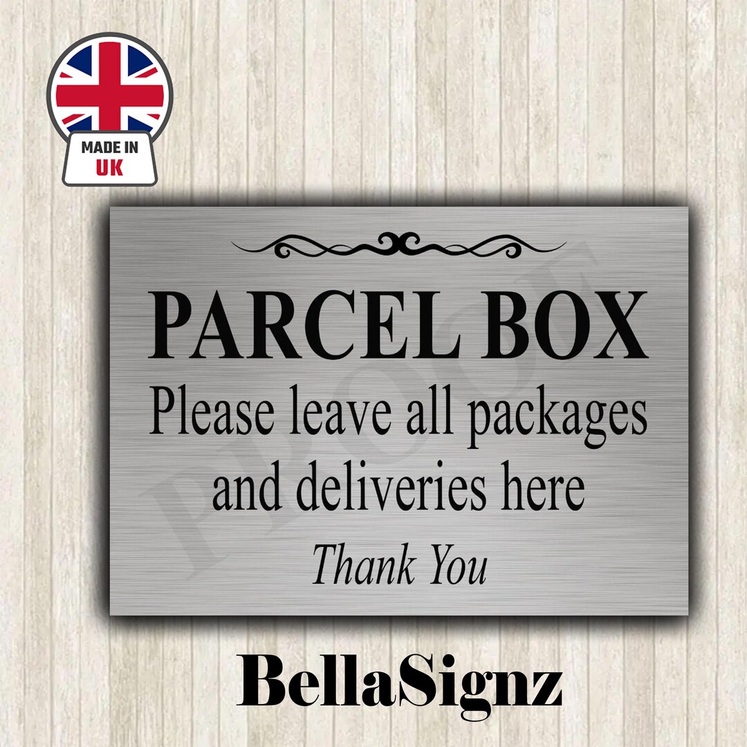 Parcels Deliveries Metal Sign Your Own Words Deliveries Custom Mail ...
