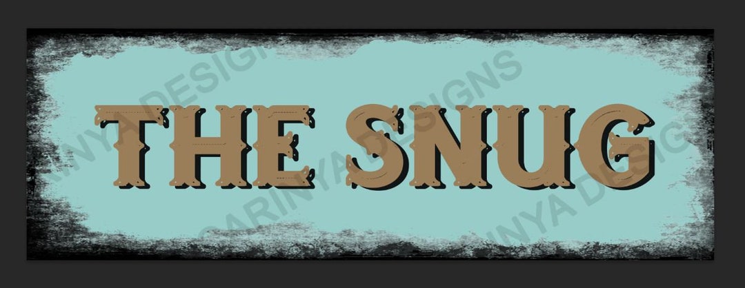 Metal Wall Sign the Snug Den Small Private Room Leisure Home Gift ...