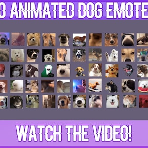 50 ANIMATED DOG EMOTES | Meme Dogs Twitch Discord Emotes - Etsy
