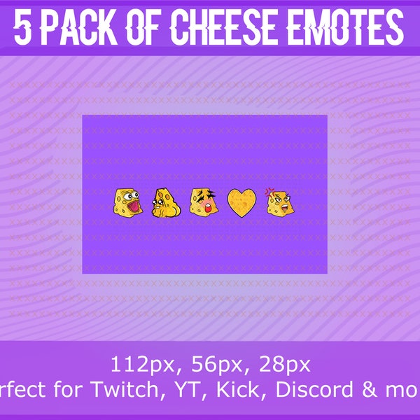 Twitch Cheese Emote - Etsy
