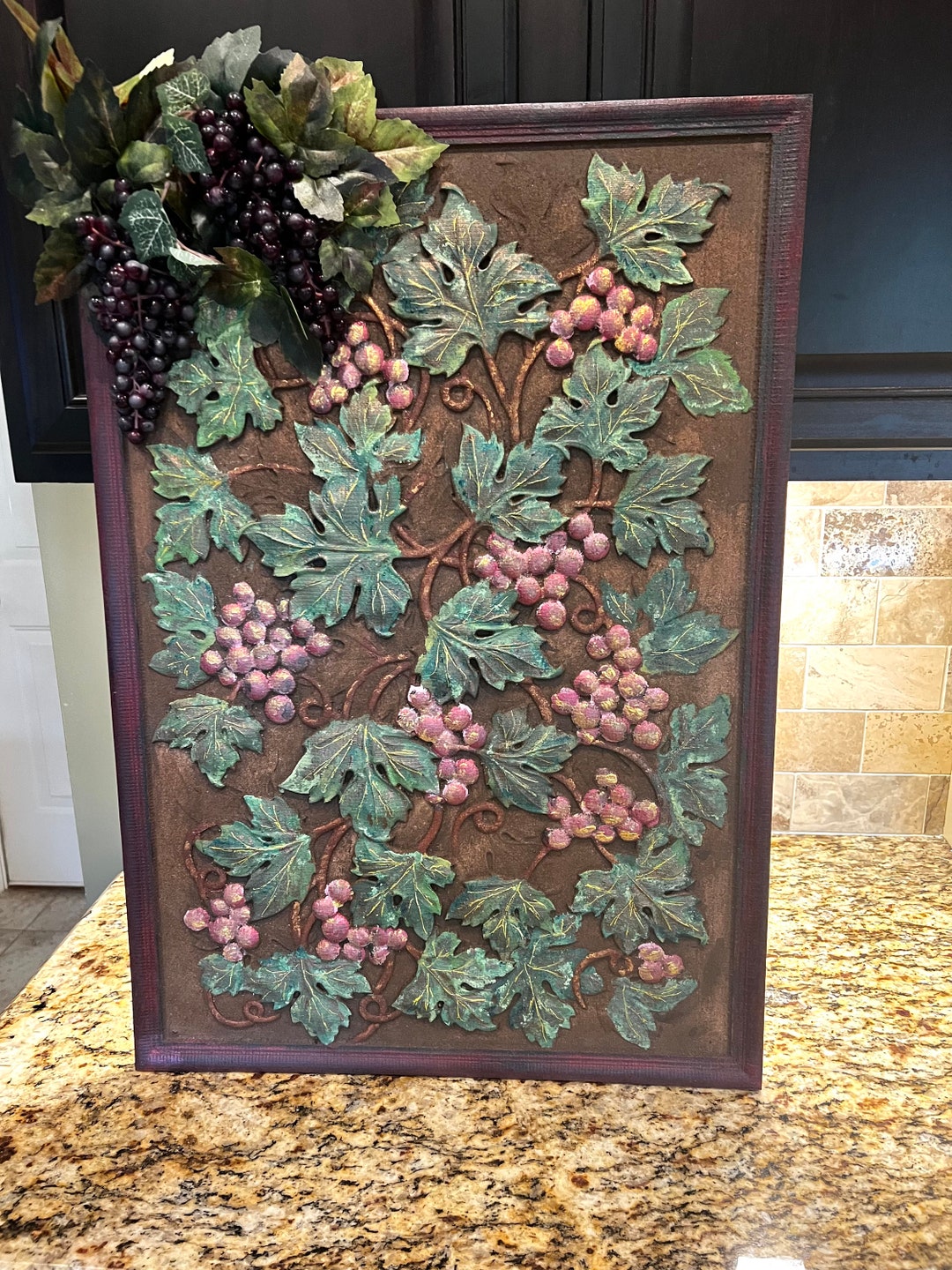 CNC Wood Carving With Grape Vines - Etsy
