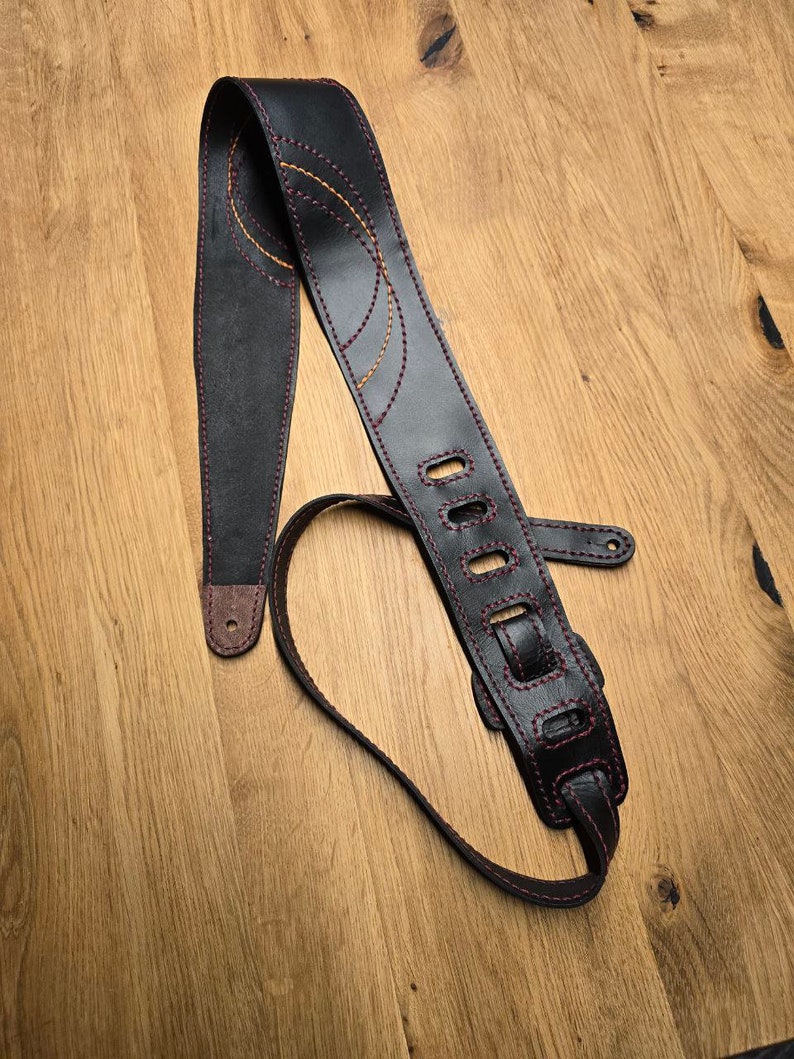 Digital Pattern Ergonomic Guitar Strap Pattern Leathercraft PDF Pattern ...