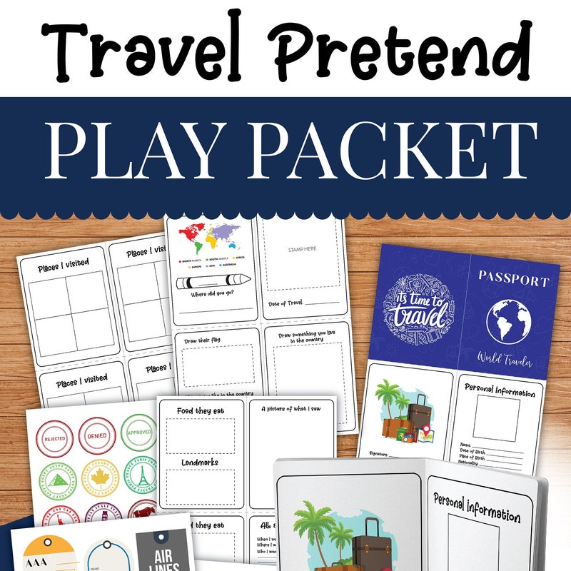 Passport Template Worksheet - Etsy