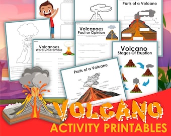 Volcano, Types of Volcanoes, Volcano Eruptions, Instant Download ...