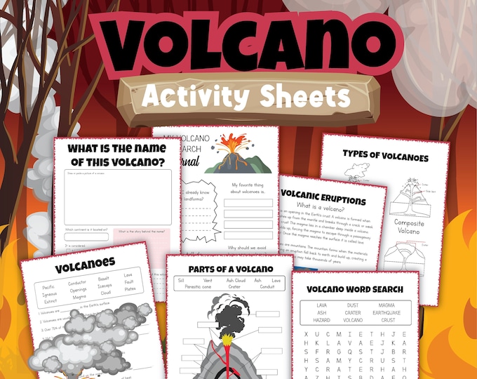 Volcano, Types of Volcanoes, Volcano Eruptions, Instant Download ...